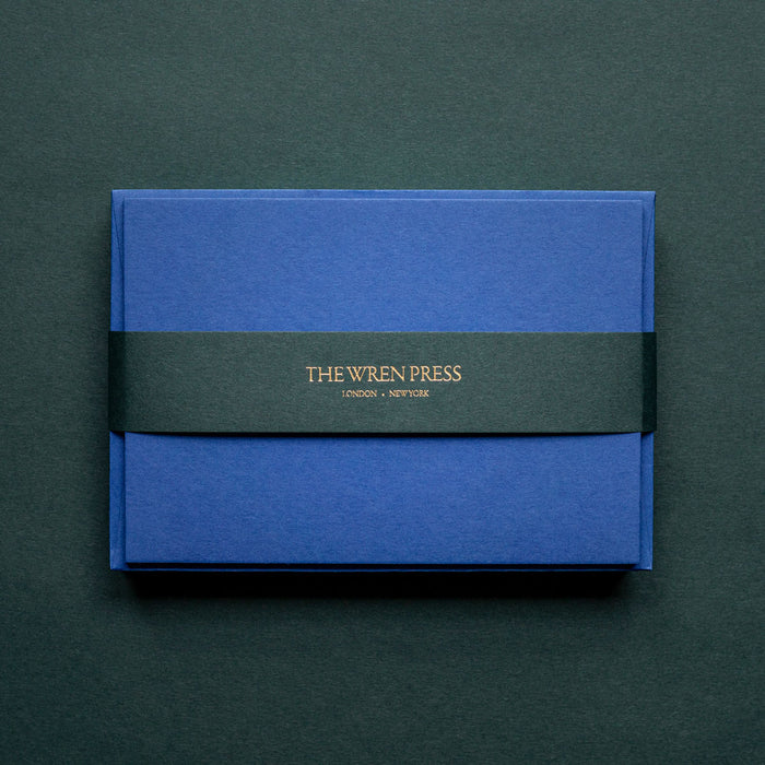 Sapphire Blue Notecards, Set of 10 | The Wren Press, Mayfair